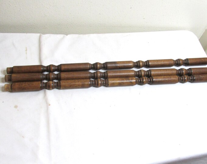 Spindle Architectural Salvage Vintage Decorative Wood Set of 3 - Etsy
