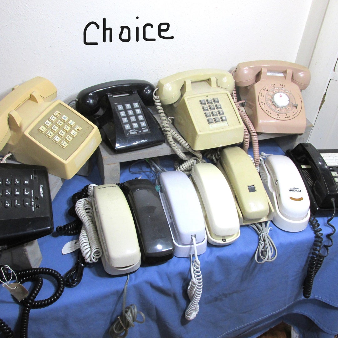 Telephone Push Button Vintage Land Line Working Phones - Etsy