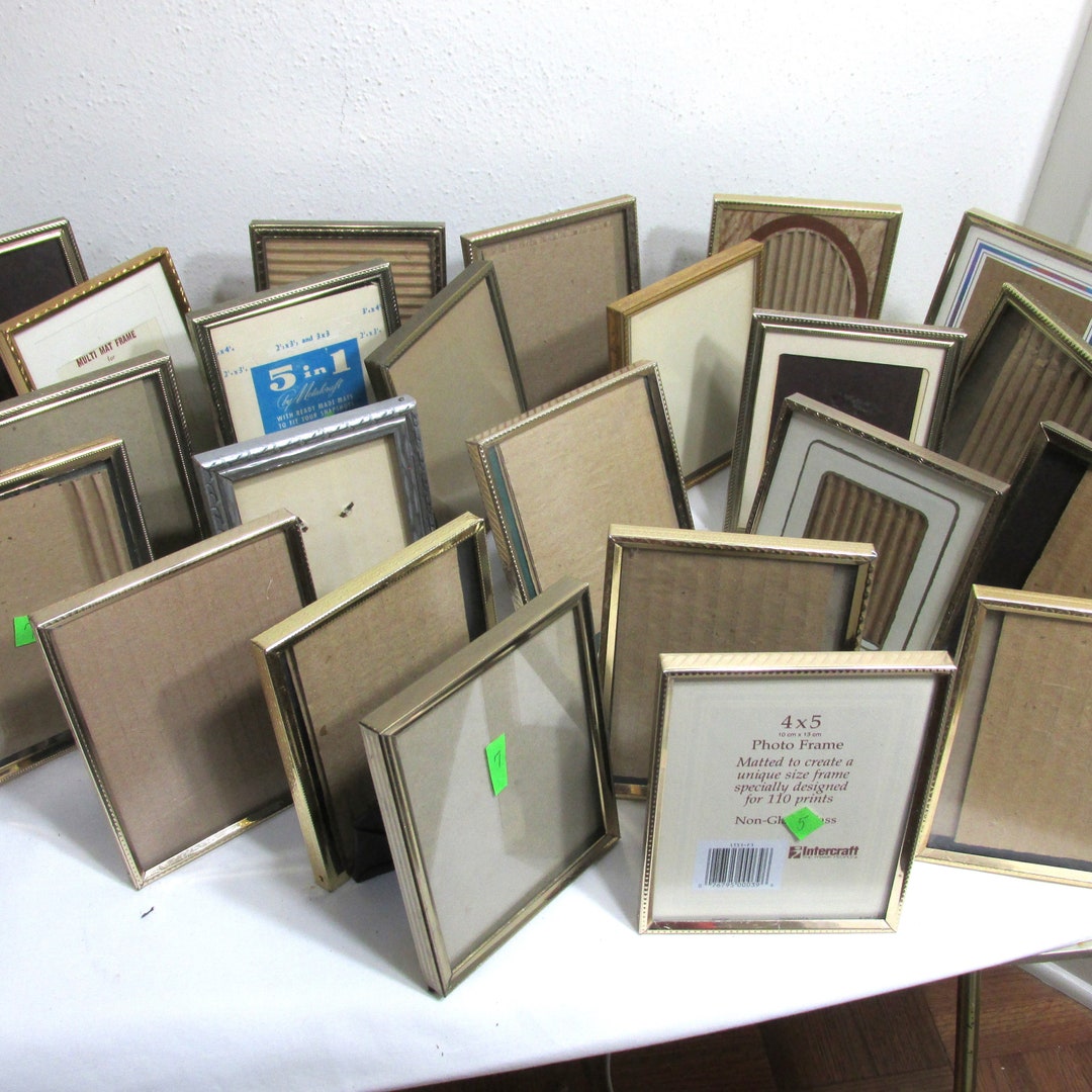 Metal Picture Frame 4 X 5 Inch Choose 1 Vintage With Glass and Easel ...