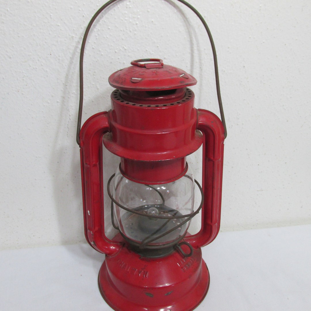 Red Lantern Battery Operated Vintage Untested - Etsy