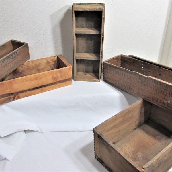 Vintage Wood Box - Etsy