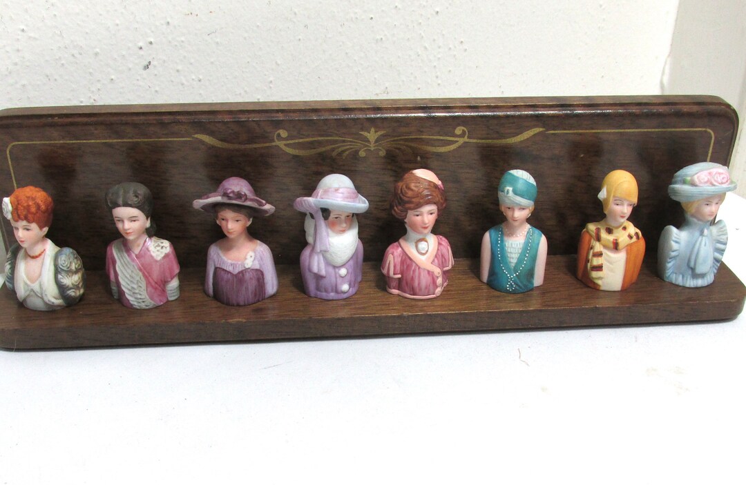 Thimbles Porcelain Ladies of Fashion Chooses 1 Vintage Avon - Etsy