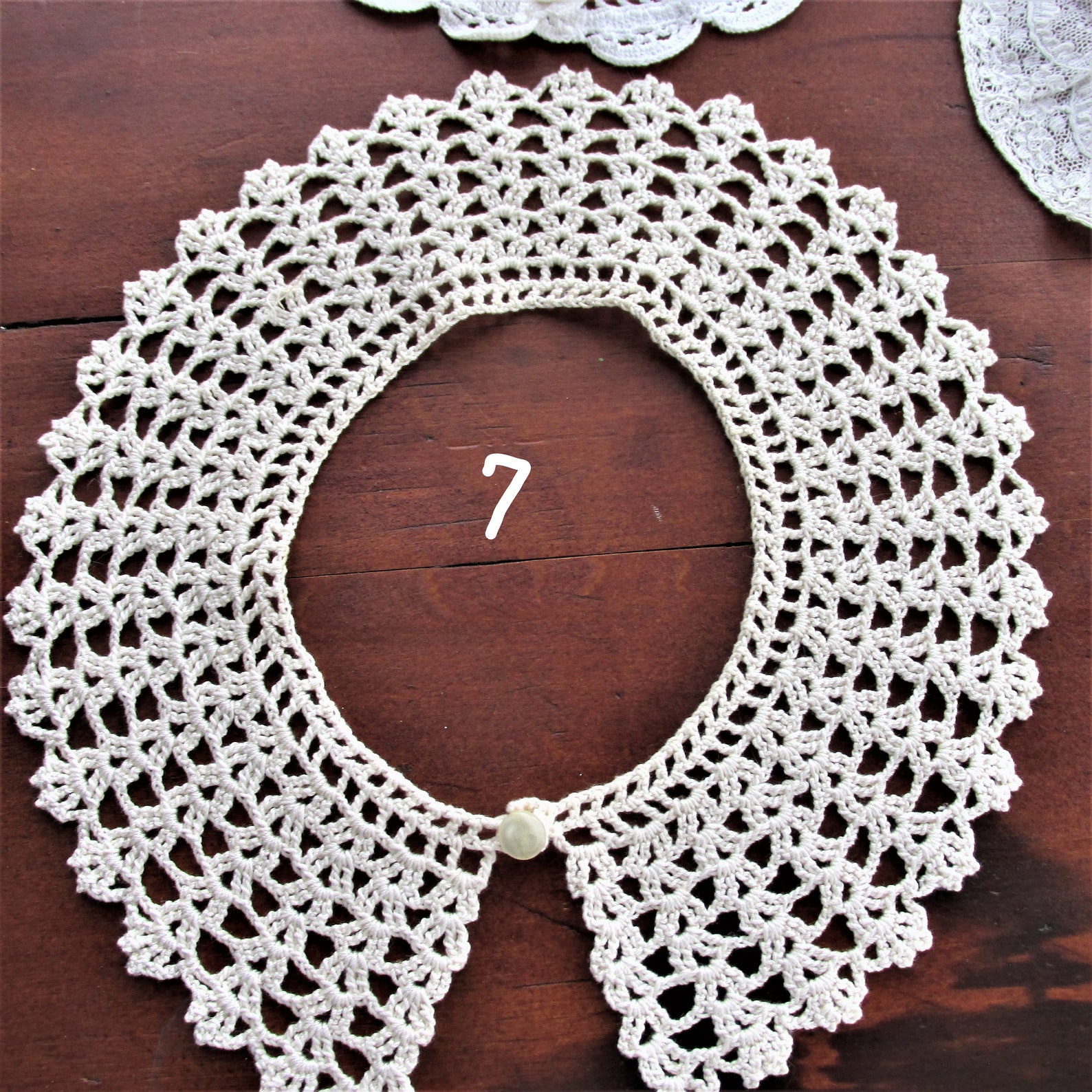 Crocheted Collar Vintage Choice of Style - Etsy