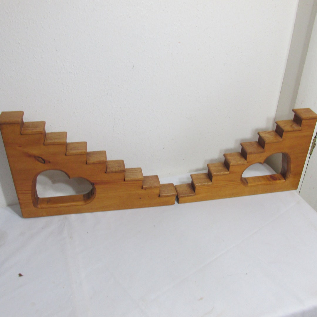Stairstep Shelf Display Vintage Set of 2 Narrow - Etsy