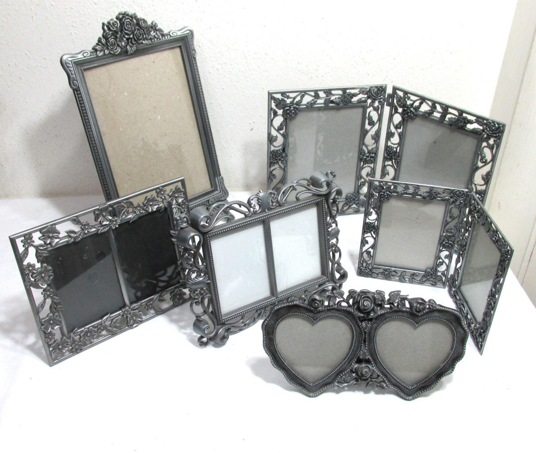 Pewter Picture Frames Vintage Doubles Choice of Different Size - Etsy