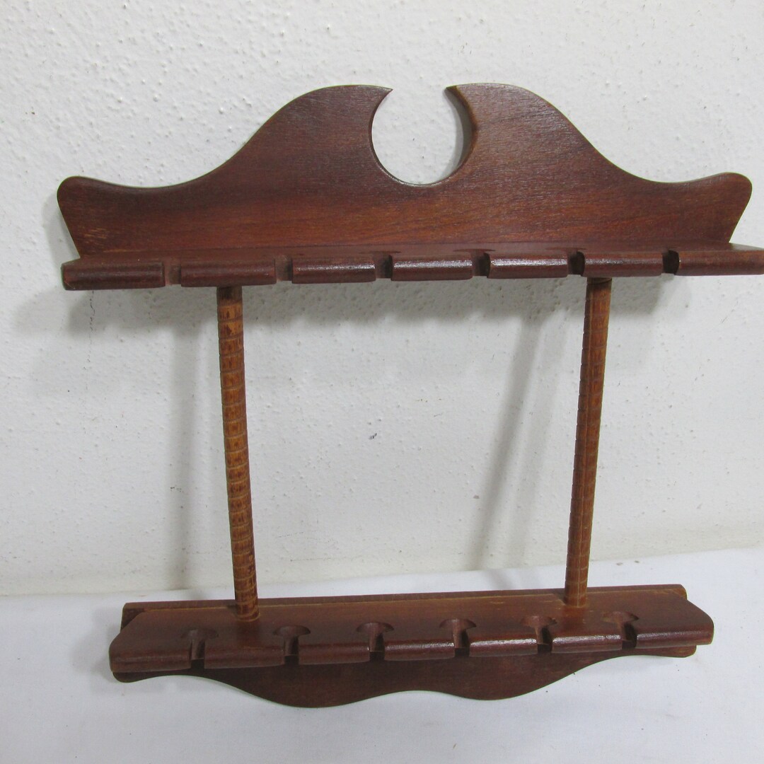 Wood Spoon Rack Small Vintage 12 Item Display - Etsy