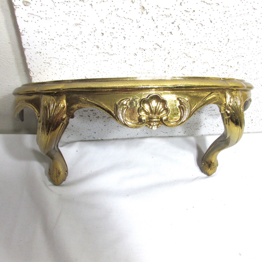 Wall Shelf Half Round Vintage Moon Shaped 1983 Burwood - Etsy