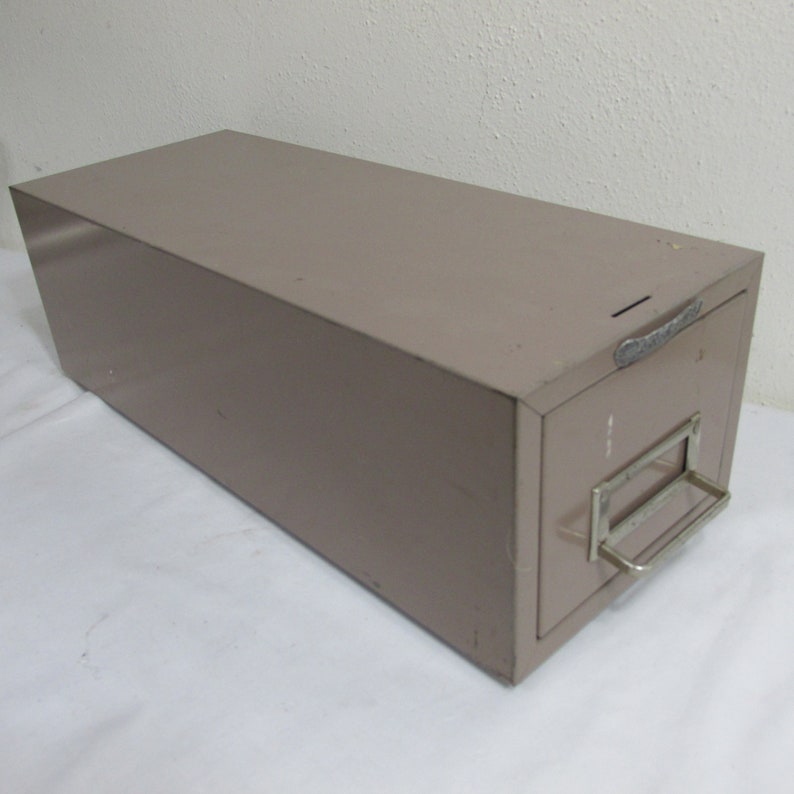 Metal File Box Vintage Choice - Etsy