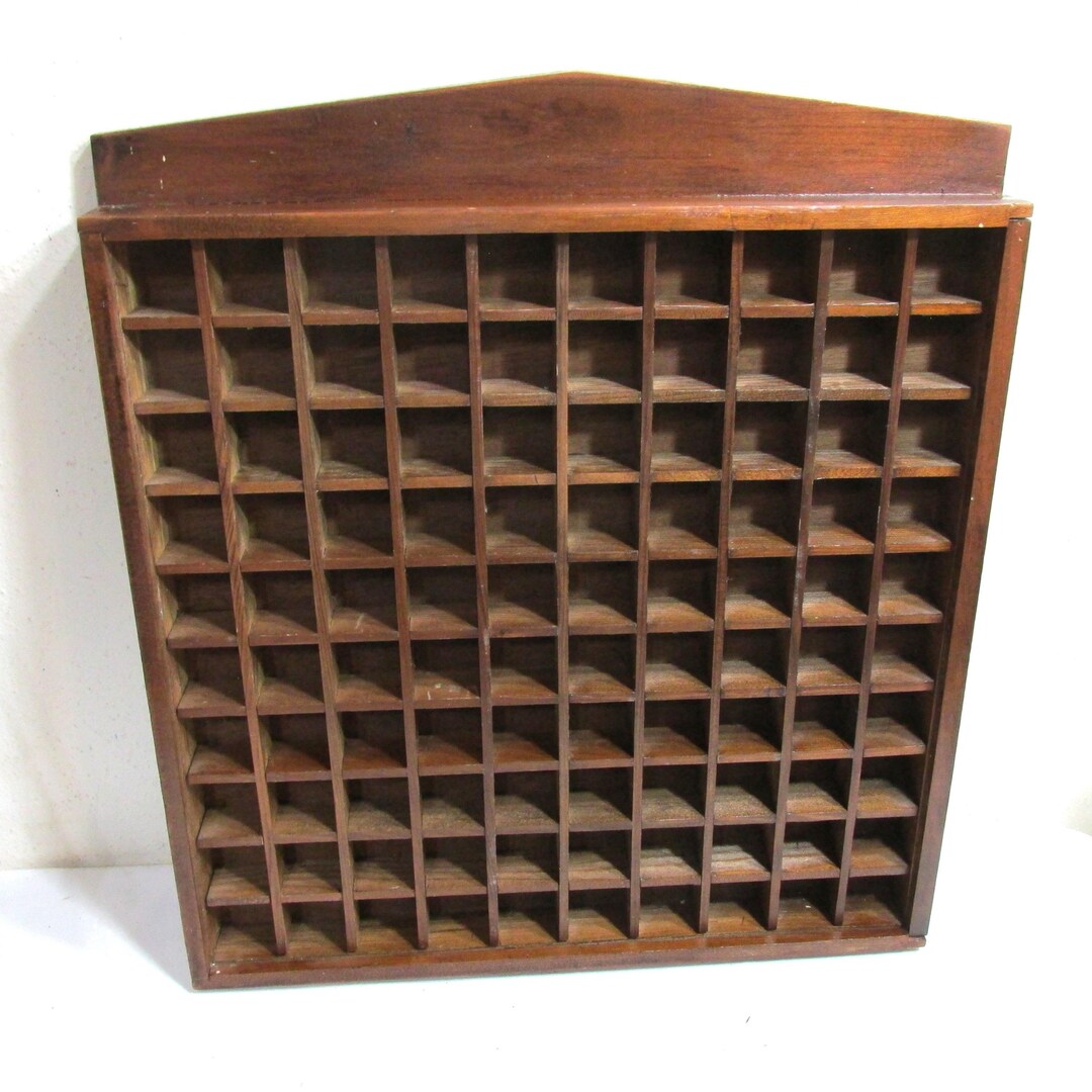 Thimble Display Shelf Vintage Wood Case 100 Spaces - Etsy