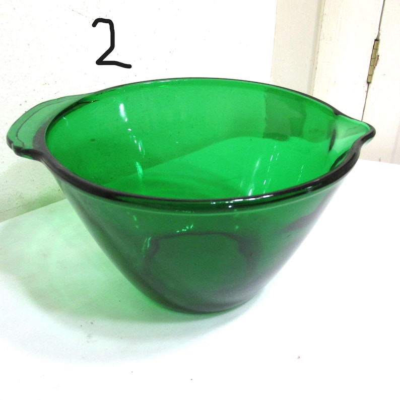 Forest Green Anchor Hocking Choice of Vintage Dishes - Etsy