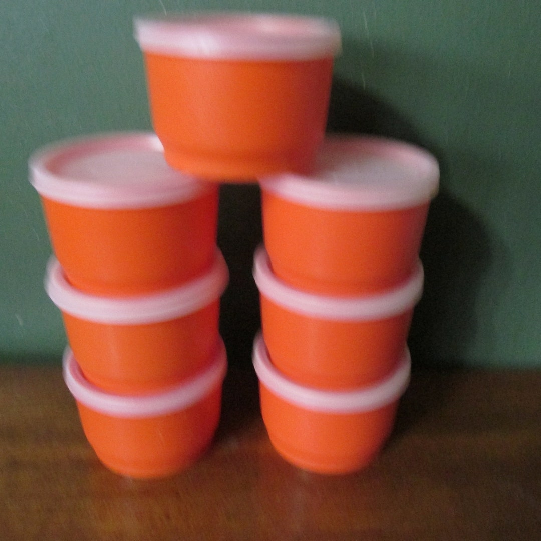 Tupperware Snack Cups Set of 7 Vintage Containers - Etsy