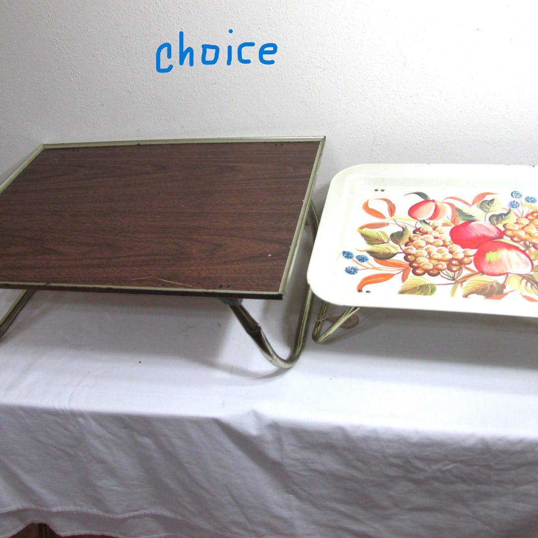 Metal Folding Tray Choice of Vintage Lap, Bed, Desk Table - Etsy