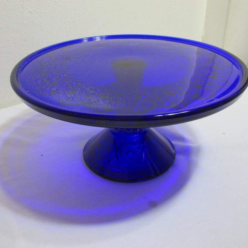 Blue Cake Stand - Etsy