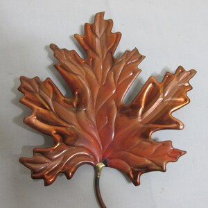 Copper Maple Leaves Vintage Wall Decor Set of 2 Fall Decor - Etsy