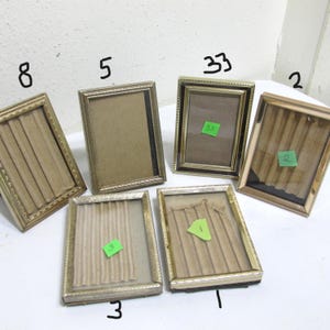 Picture Frame Wallet Size Choose 1 Vintage Metal Glass, Backing With ...