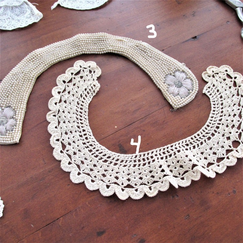 Crocheted Collar Vintage Choice of Style - Etsy