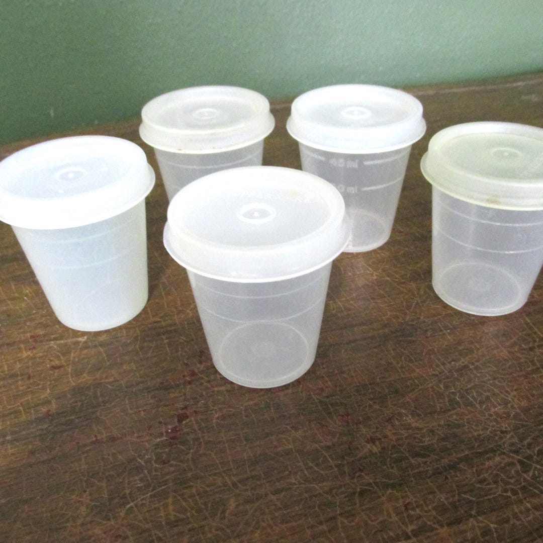 Tupperware Midgets Two Ounce Container Set of 5 - Etsy