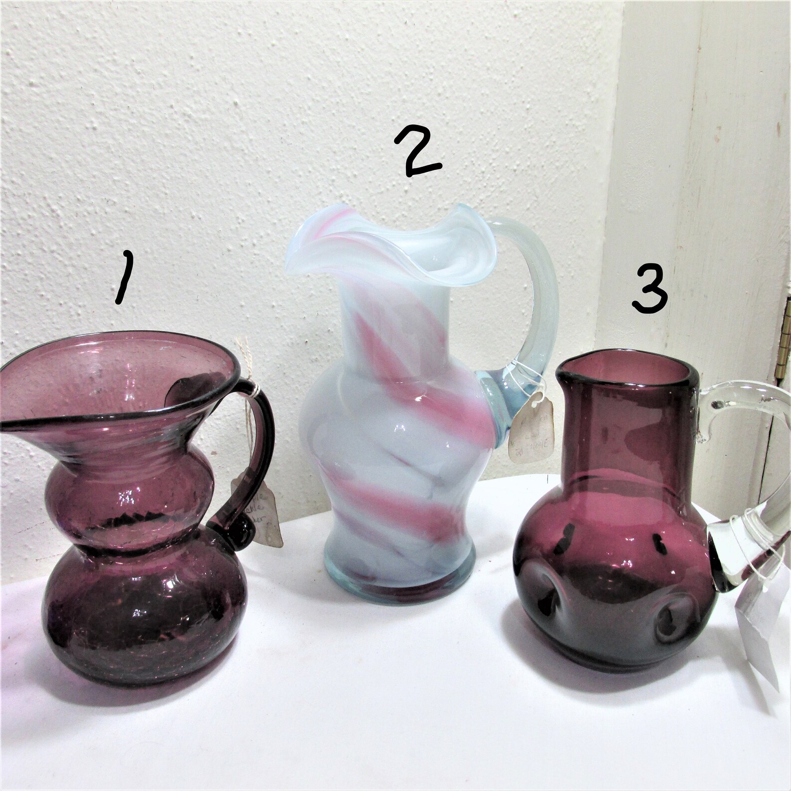 Miniature Glass Pitcher Some With Stoppers Choice of Vintage - Etsy