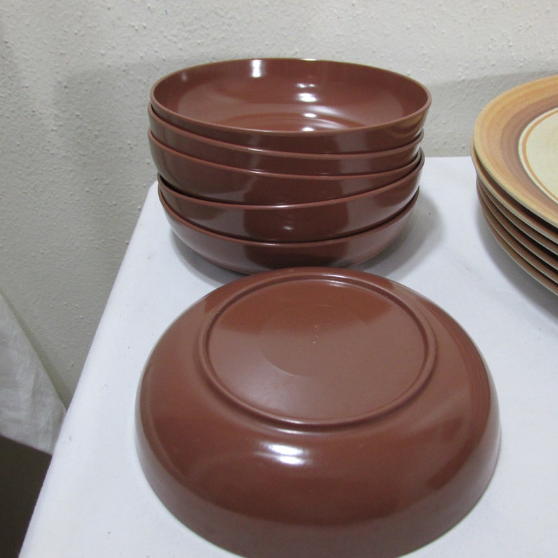 Melmac Dishes 26 Piece Vintage Brown Set - Etsy