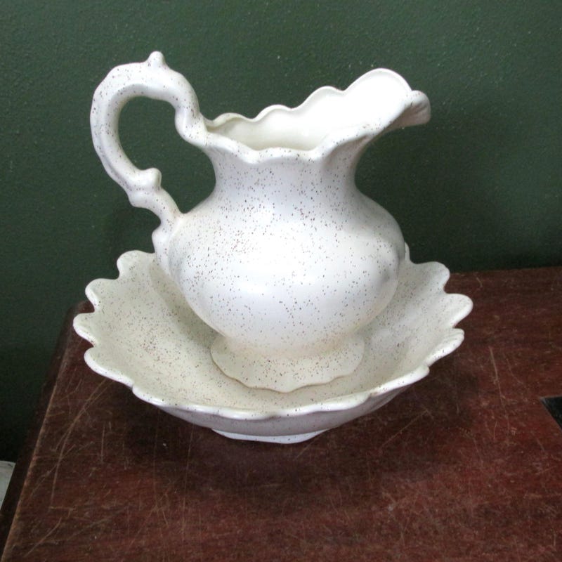 Pitcher and Bowl Set - Etsy