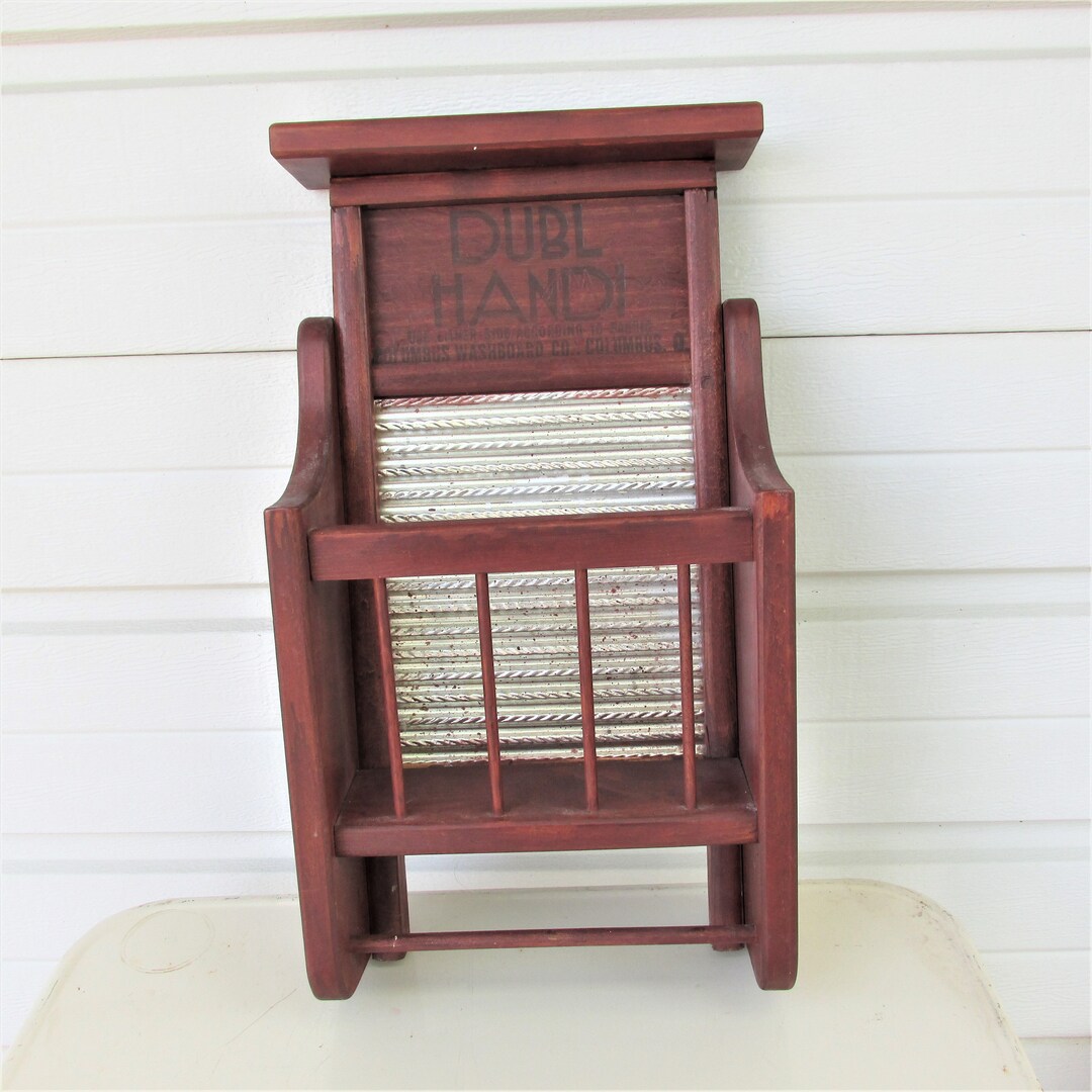 Washboard Wall Rack Repurposed Vintage Laundry Room Decor - Etsy