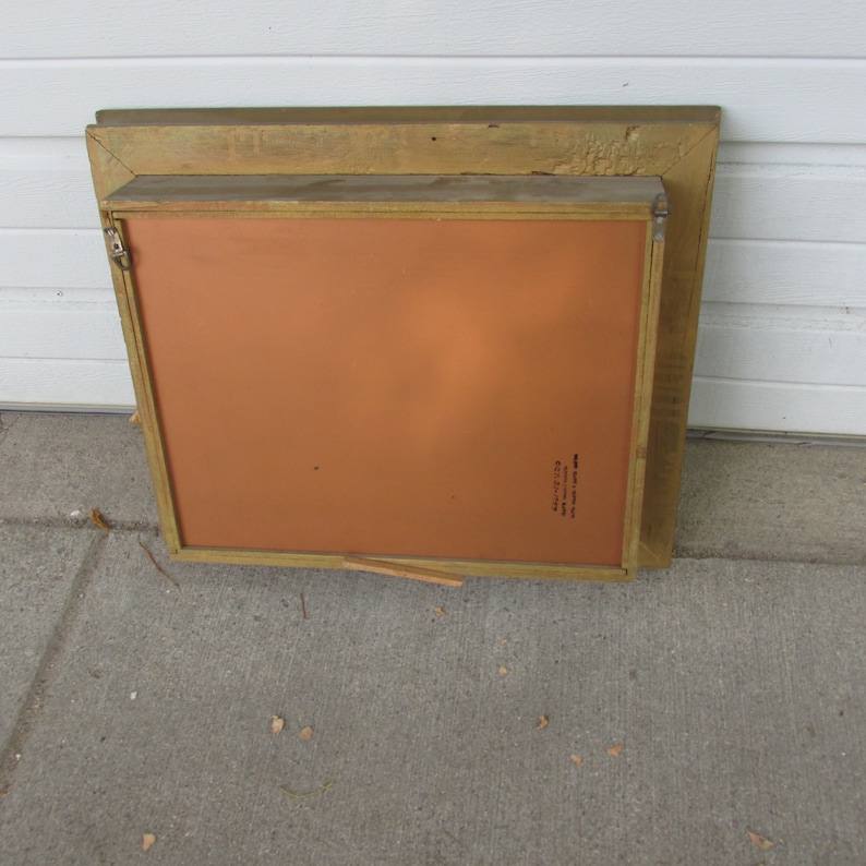 Mirrored Shadow Box Antique Gesso Frame Vintage Gold | Etsy