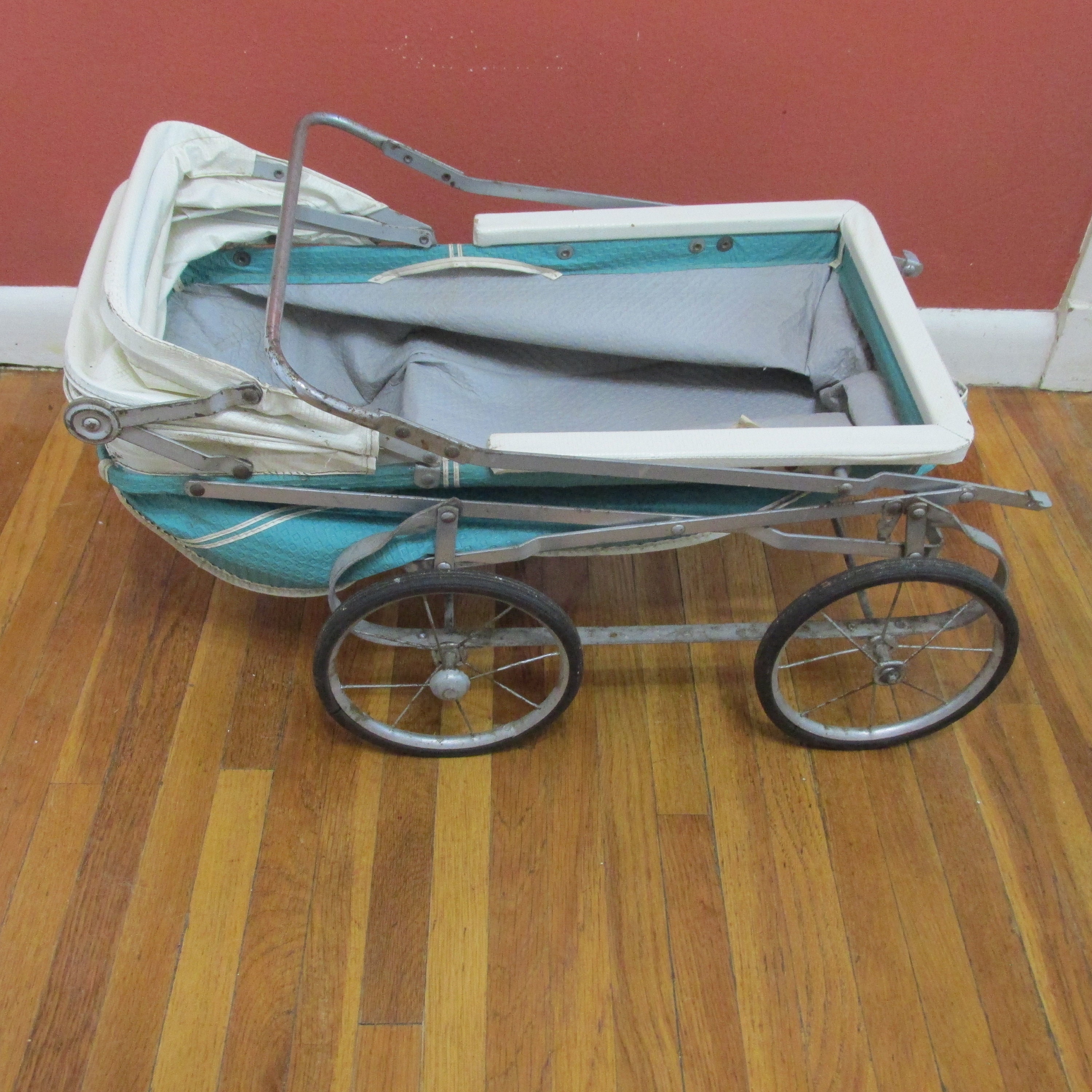 Buggy Metal Frame Rubber Top Wheels for Dolls or Display Folds Up - Etsy