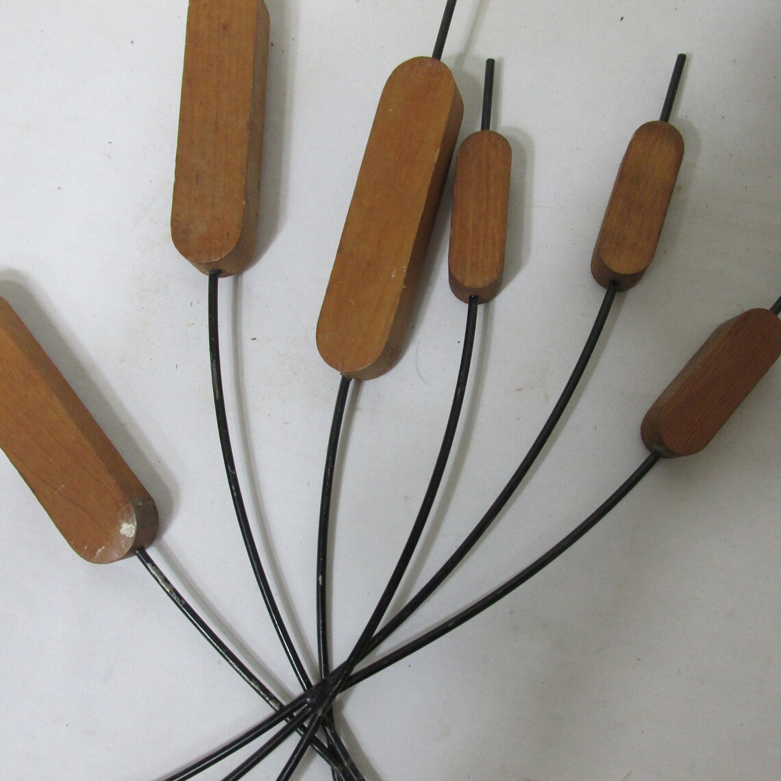 Cattails Wall Sculpture Vintage Homco Wood and Metal Art | Etsy