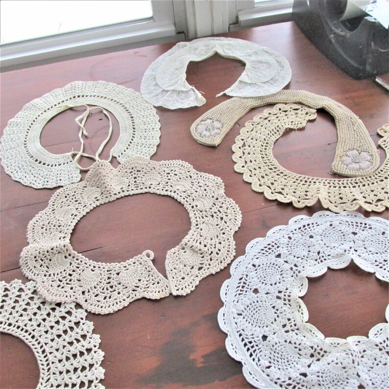 Crocheted Collar Vintage Choice of Style - Etsy