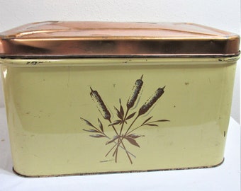 Yellow Bread Box | Etsy