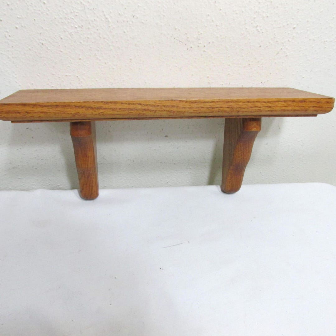 Wood Shelf Small Oak Vintage Wall Display 11 X 3.5 Inches - Etsy