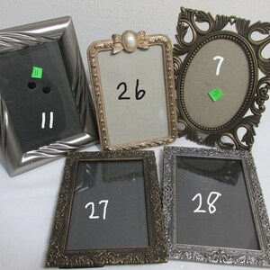 Picture Frame 3 1/2 X 5 Inch Choose 1 Vintage Metal Glass and Easel ...