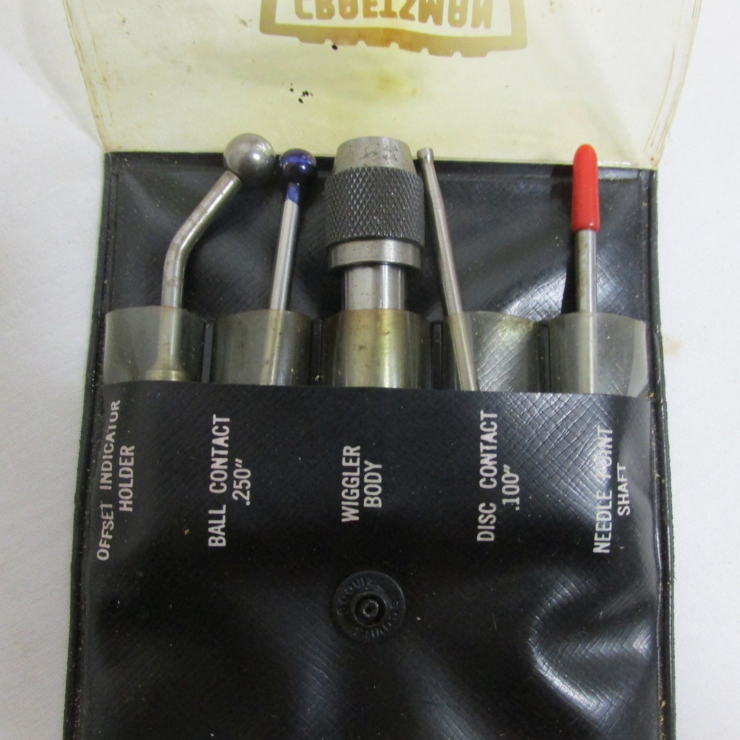 4 Piece Center Finder or Wiggler Set Vintage From 1970s in Original ...