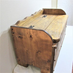 Wood Bench Trunk Vintage End of Bed Storage Seating - Etsy