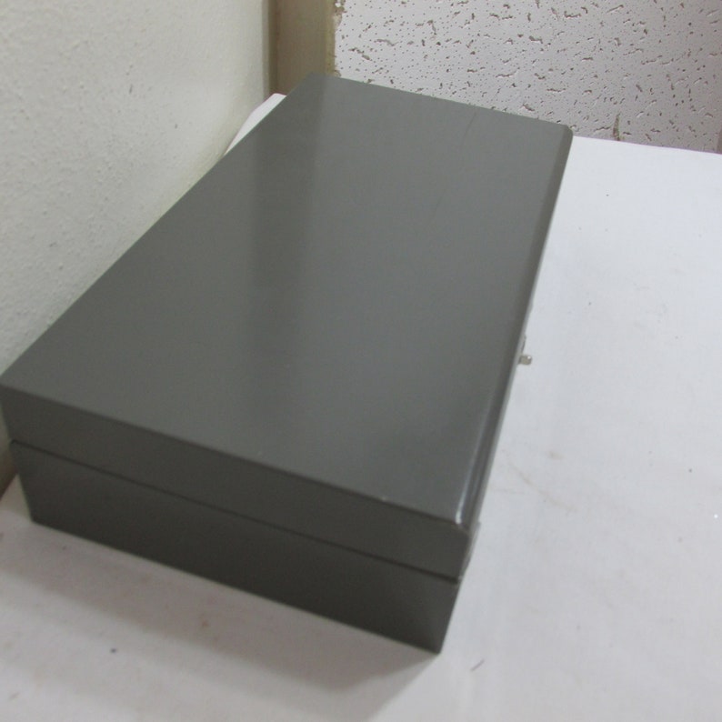 Metal File Box Vintage Choice - Etsy