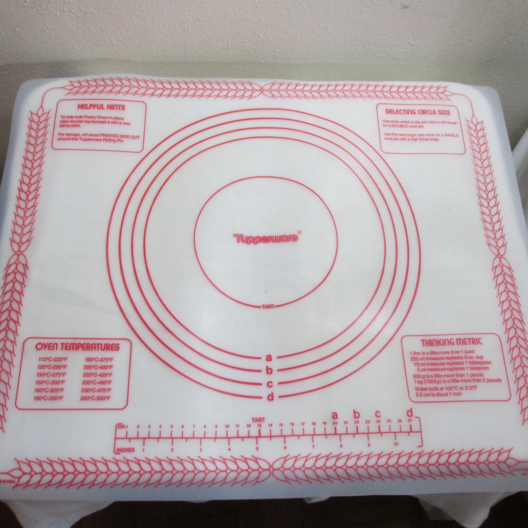Tupperware Pastry Mat Vintage Easy Baking Clean Up - Etsy