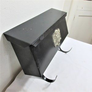 Black Metal Mailbox Newspaper Holder Hooks - Etsy