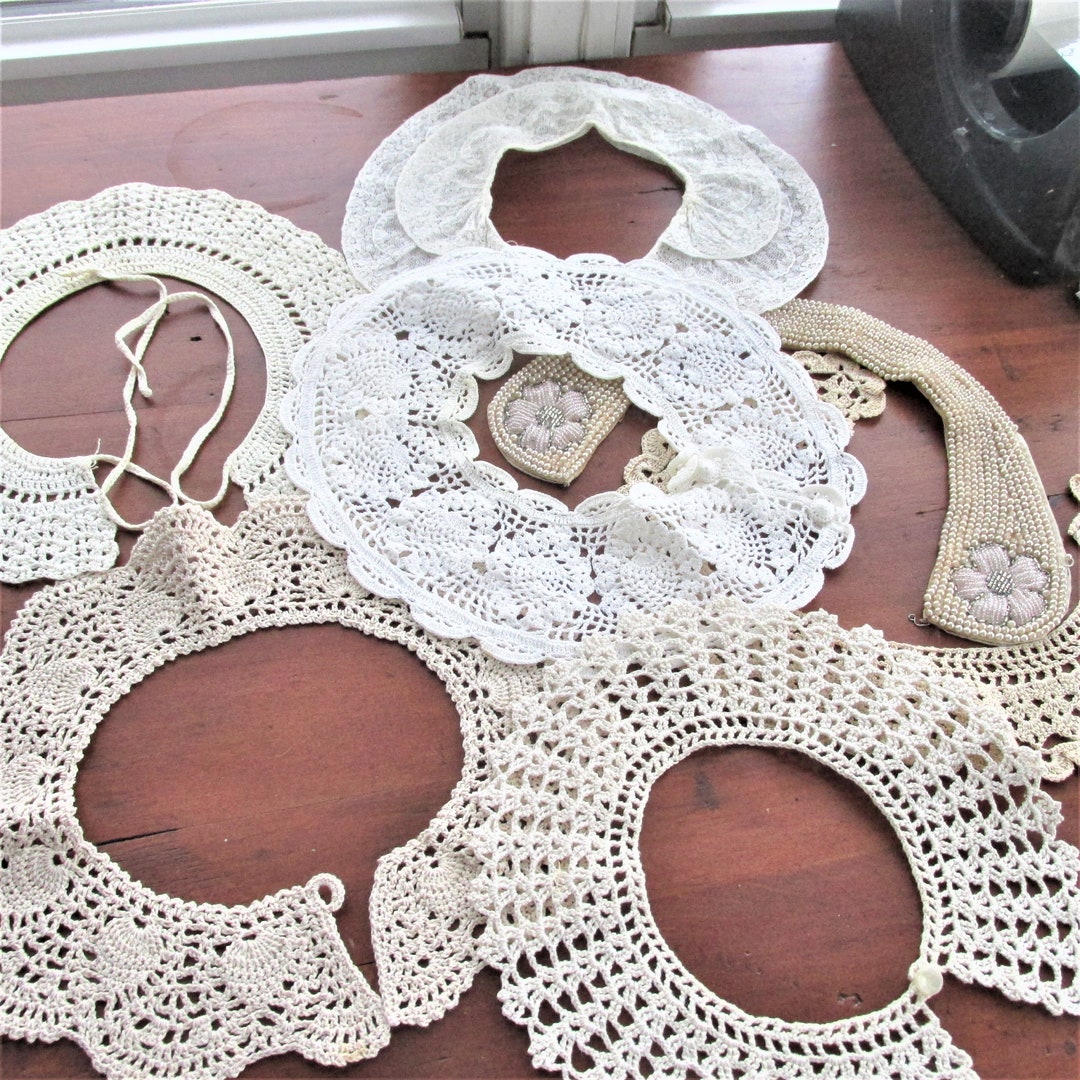 Crocheted Collar Vintage Choice of Style - Etsy