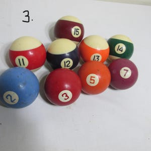 Pool Balls Replacement Vintage Choice Billiards Game Objects - Etsy