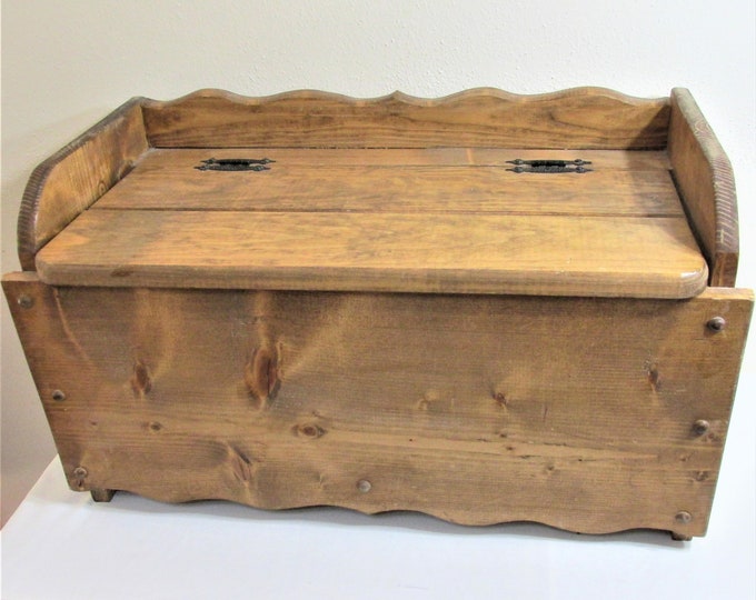 Wood Bench Trunk Vintage End of Bed Storage Seating - Etsy