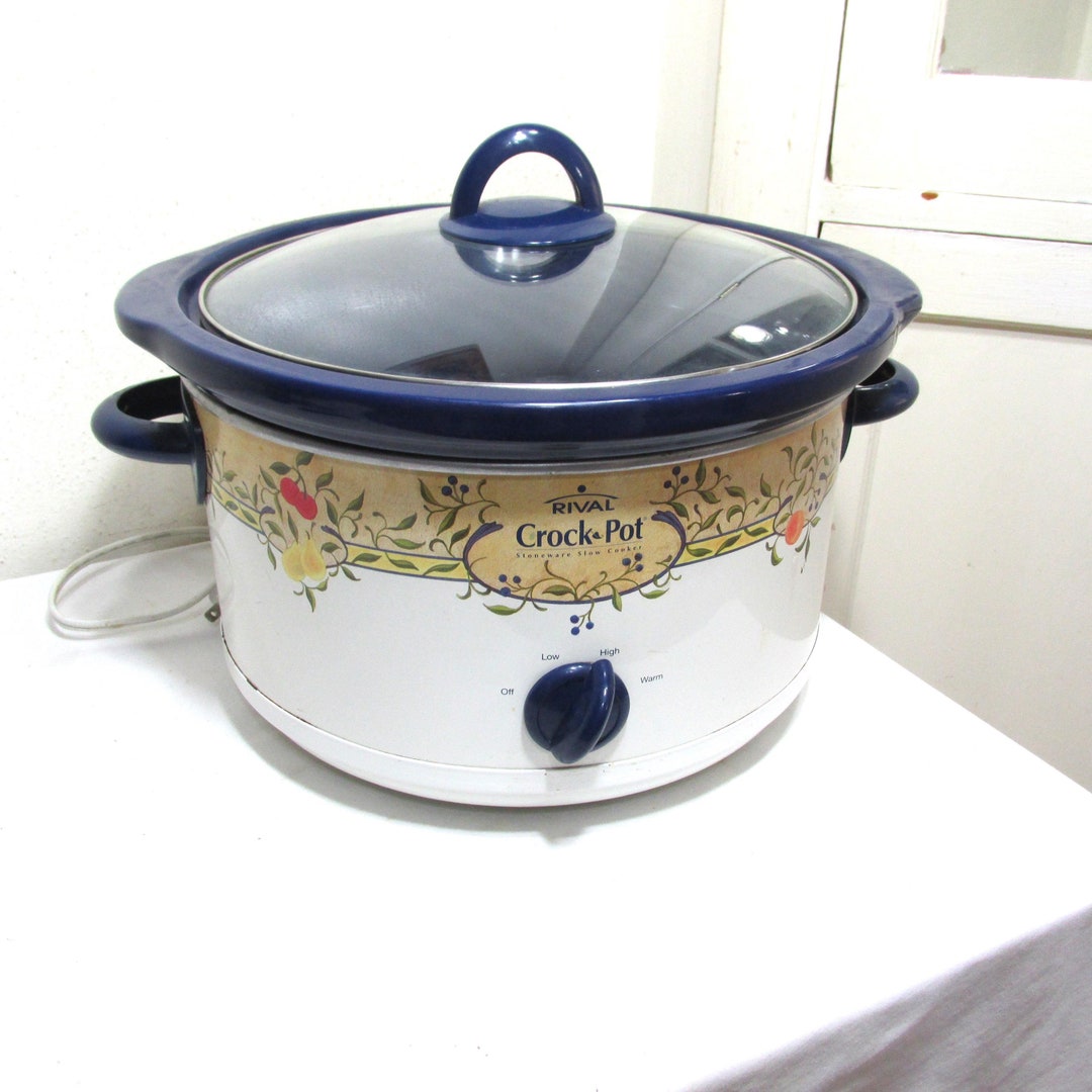 Rival Crock Pot Vintage Stoneware 5 Quart Slow Cooker - Etsy