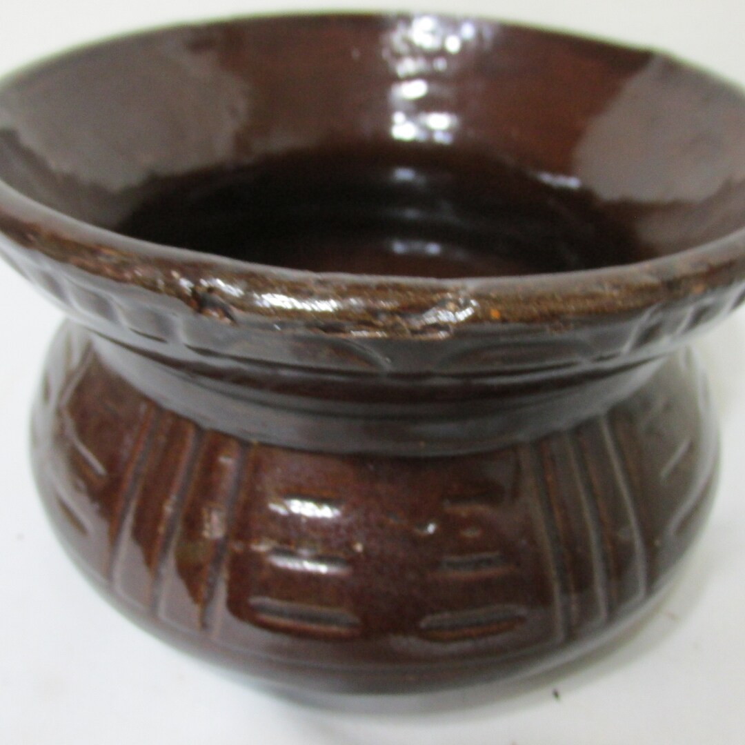 Pottery Spittoon Cuspidor Vintage RRPCO Bar Decor Tobacco Chewing ...