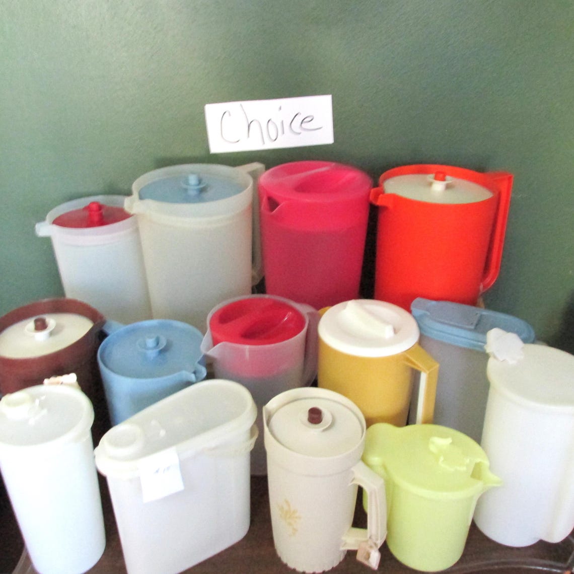 Tupperware Pitcher Choice of Vintage Containers With Servalier Push ...