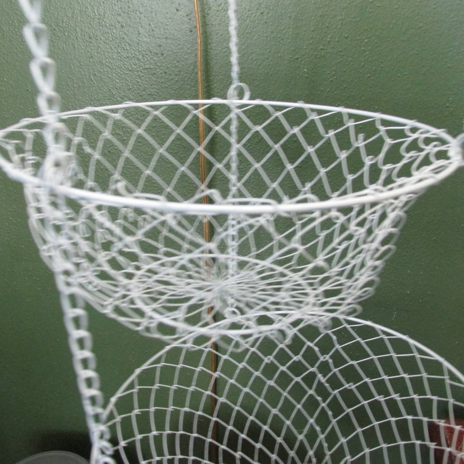Wire Mesh Baskets 3 Tiered Vintage Hanging Storage | Etsy
