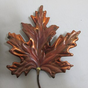 Copper Maple Leaves Vintage Wall Decor Set of 2 Fall Decor - Etsy