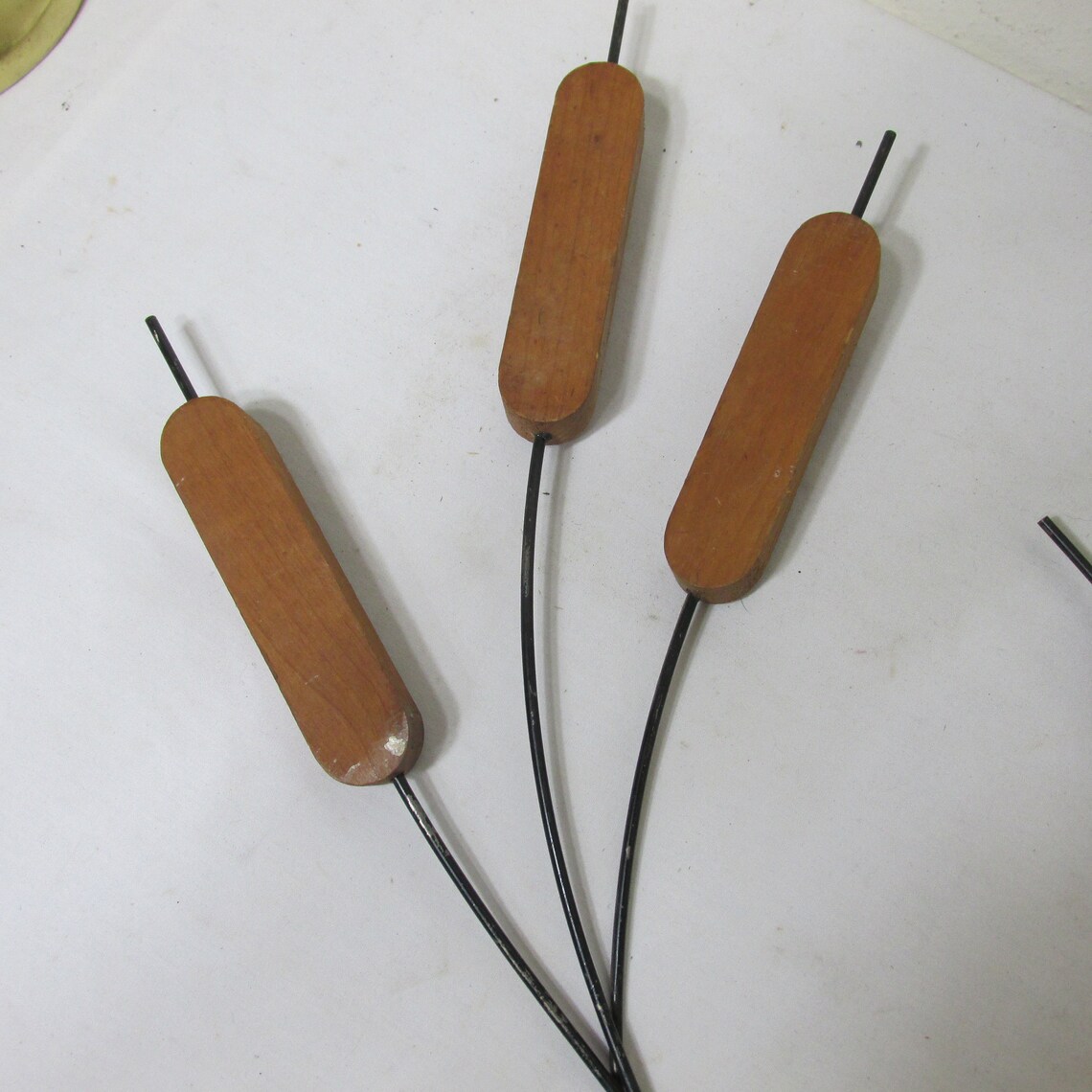 Cattails Wall Sculpture Vintage Homco Wood and Metal Art | Etsy