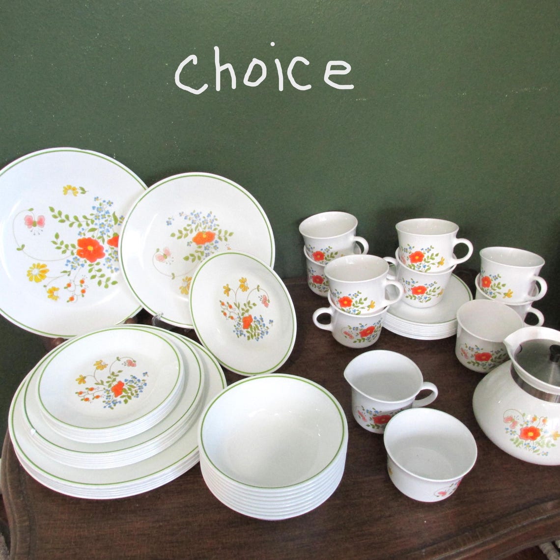 Corelle Wild Flower Plate Choice Vintage 10.25 or 8.5 - Etsy