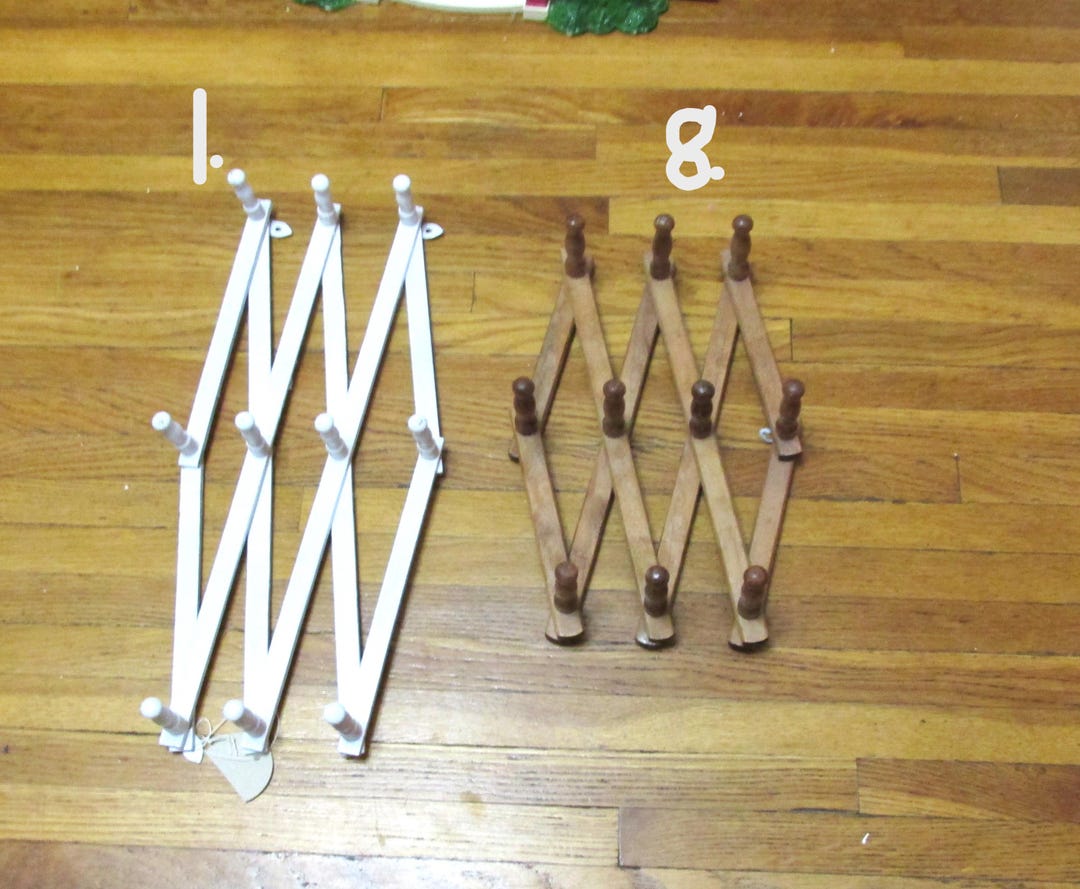 Accordion Peg Rack Choice of Vintage Size - Etsy