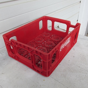 Plastic Coke Case Vintage Coca-cola Open Crate - Etsy
