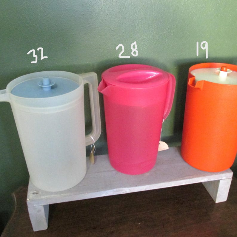 Tupperware Pitcher Choice of Vintage Containers With Servalier Push ...